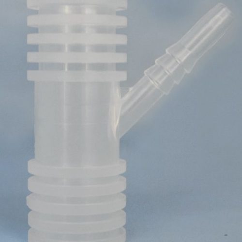 Elmec | Conector recto desc. Washington T con entrada en diagonal de 6 mm